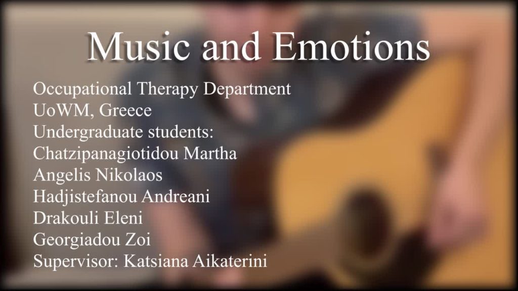 Music and Emotions - WFOT | Occupational Narratives Database Project