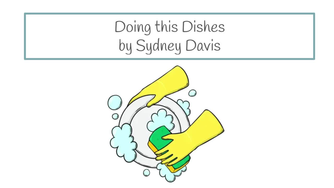 Doing Dishes - WFOT | Occupational Narratives Database Project